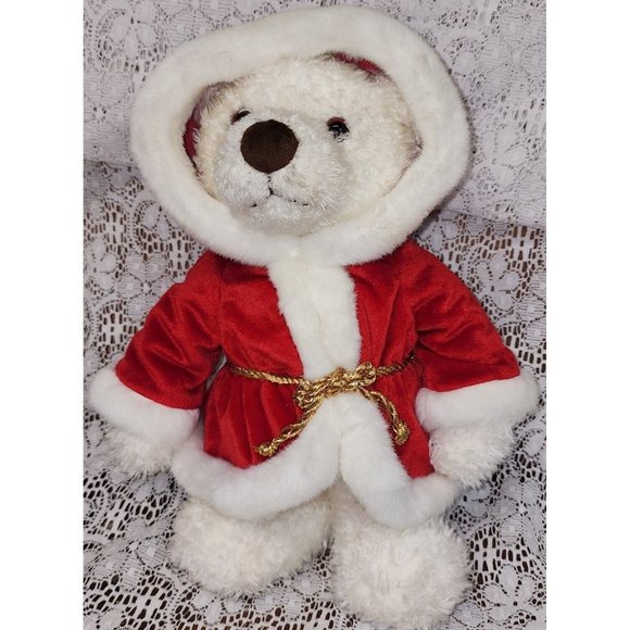 Gund | Toys | Gund White Bear Noel Plush Christmas Red Robe Polar Bear ...